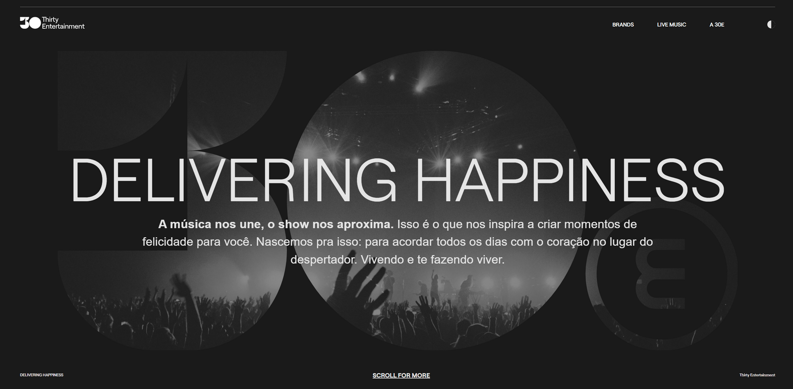 30E - Website → Desenvolvido pela Duck Design Studio